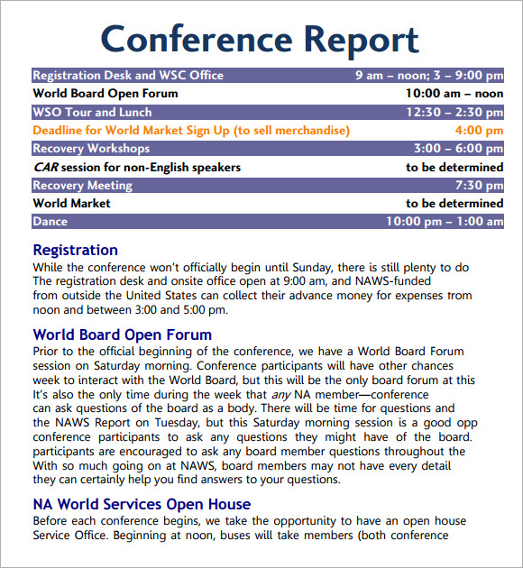 FREE 7 Conference Agenda Samples In PDF MS Word
