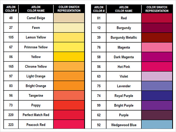 FREE 5 Sample CSS Color Chart Templates In PDF MS Word