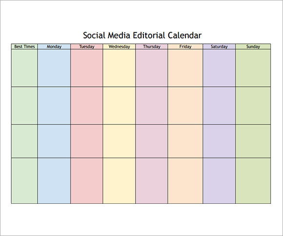 FREE 19 Sample Social Media Calendar Templates In Google Docs MS 