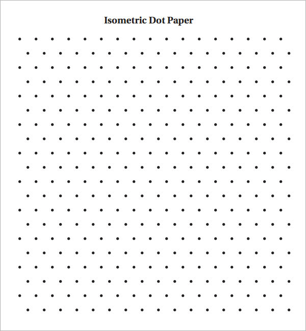 FREE 7 Sample Isometric Dot Paper Templates In PDF