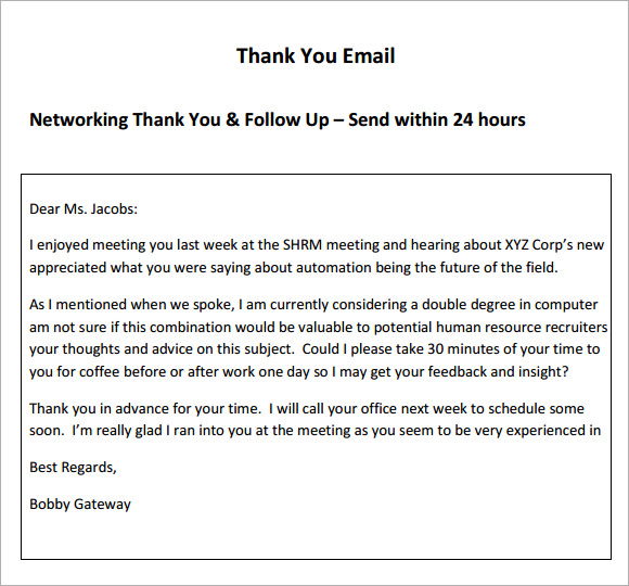 FREE 4 Thank You Email Samples In PDF