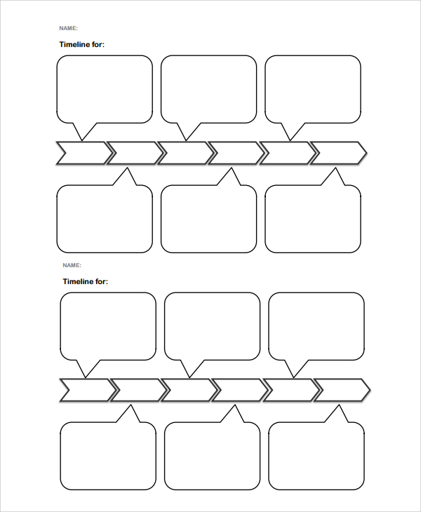 Printable Timeline Template Pdf Printable Word Searches