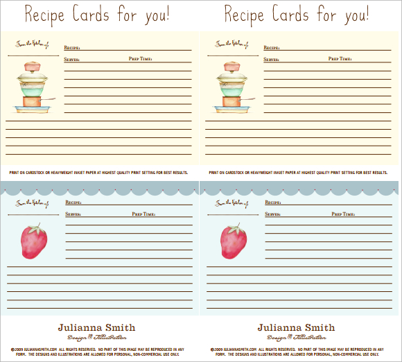 FREE 7 Sample Blank Recipe Templates In PDF PSD EPS