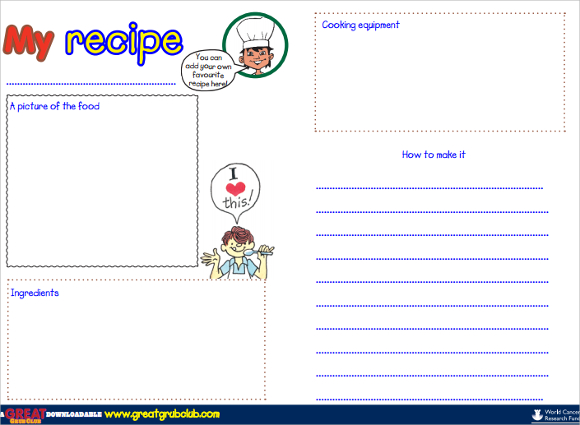 FREE 7 Sample Blank Recipe Templates In PDF PSD EPS
