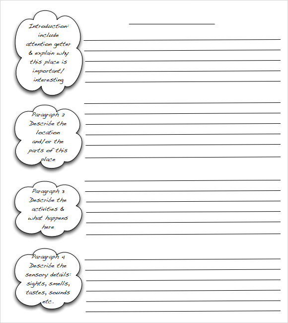 Descriptive Essay Template