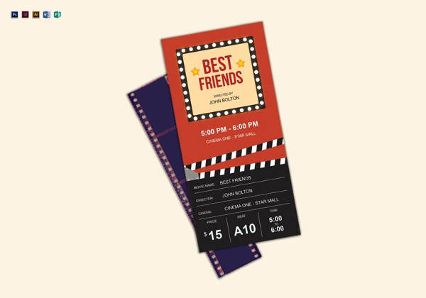 FREE 17 Sample Blank Ticket Templates In AI InDesign MS Word 