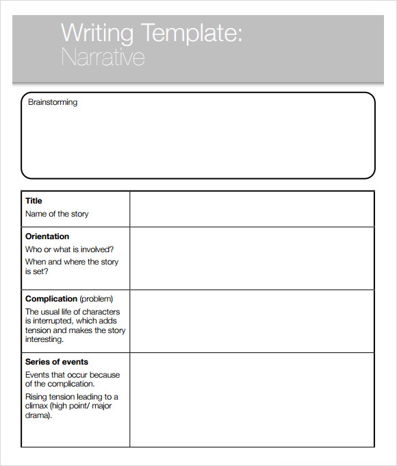 FREE 9 Useful Writing Templates In PDF