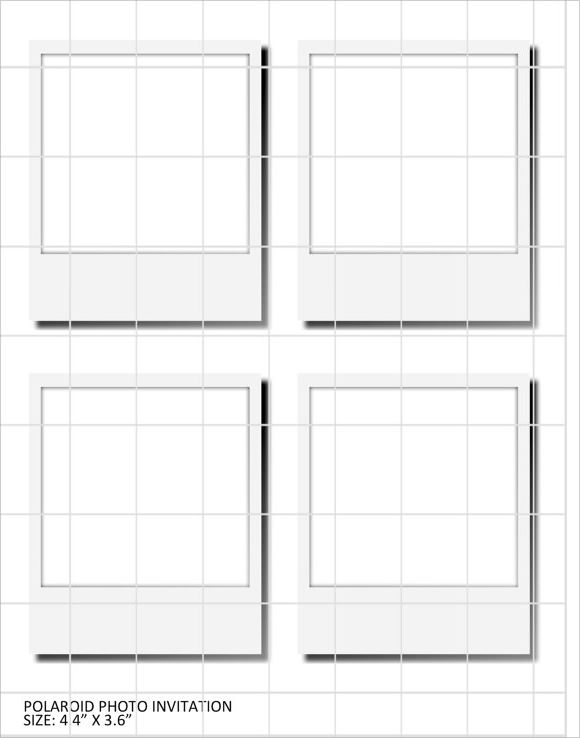 FREE 4 Amazing Polaroid Templates In PSD