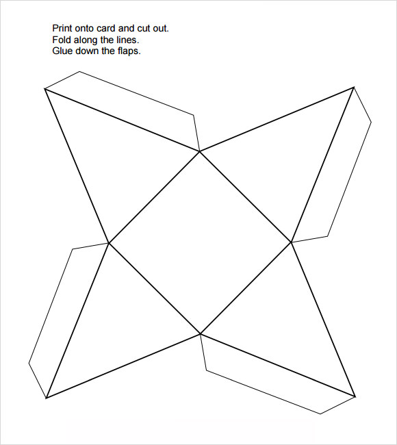 Paper Pyramid Template Martin Printable Calendars