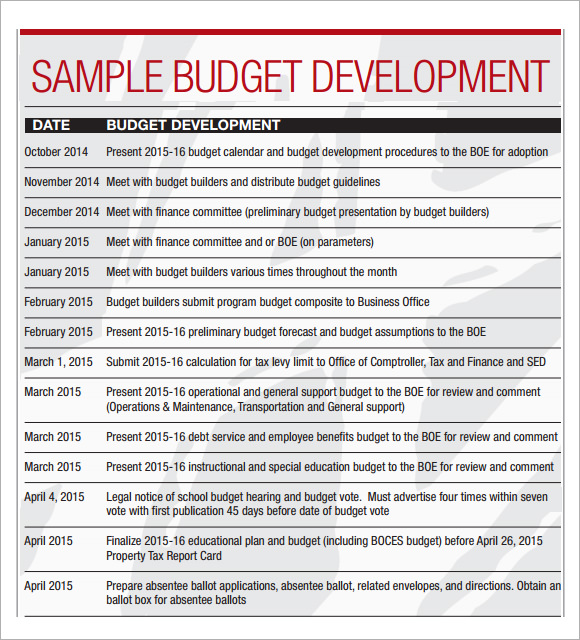FREE 7 Sample Budget Calendar Templates In Google Docs Google Sheets 