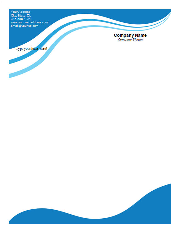 11 Sample Company Letterhead Templates Sample Templates