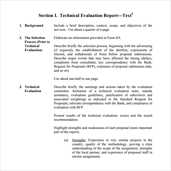 12 Sample Evaluation Reports Sample Templates