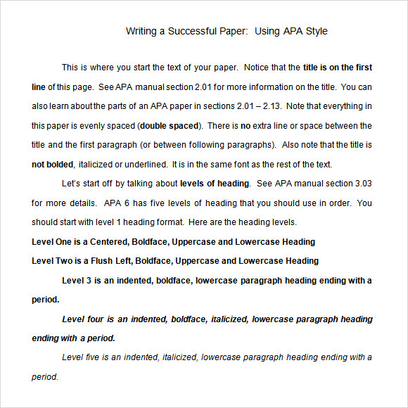 Apa Format Example Word Document Monlasopa
