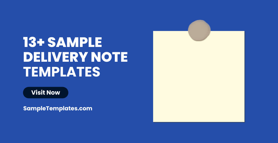FREE 21+ Sample Delivery Note Templates in MS Word | Numbers | Pages ...