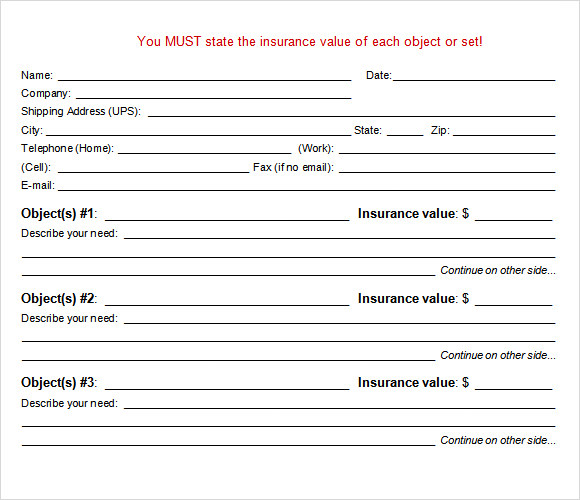Work Order Template Word Free
