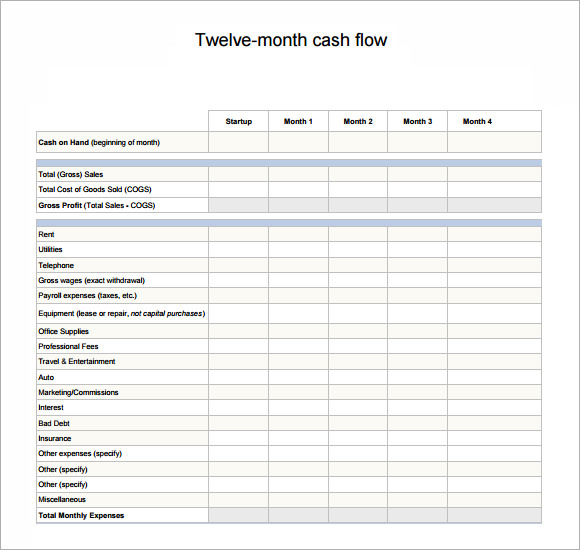 FREE 13 Sample Cash Flow Statement Templates In PDF MS Word