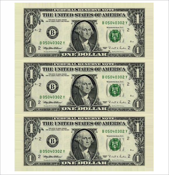 FREE 7 Attractive Sample Play Money Templates In PDF PSD EPS