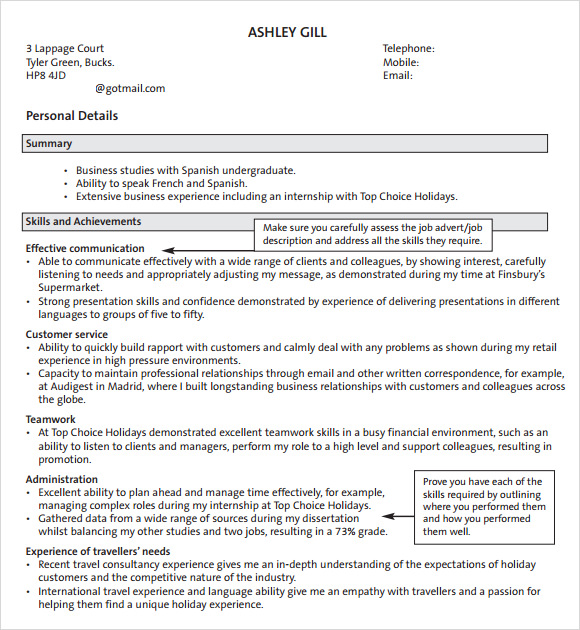 FREE 7 Customer Service Resume Templates In PDF