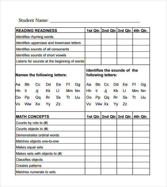 FREE 8 Report Card Templates In PDF