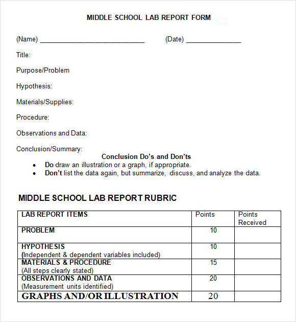FREE 12 Sample Lab Reports In Google Docs MS Word Apple Pages PDF