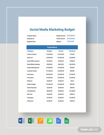 FREE 17 Marketing Budget Samples In Google Docs Google Sheets 