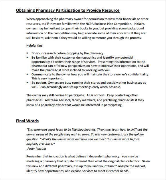 Download Business Plan Example
