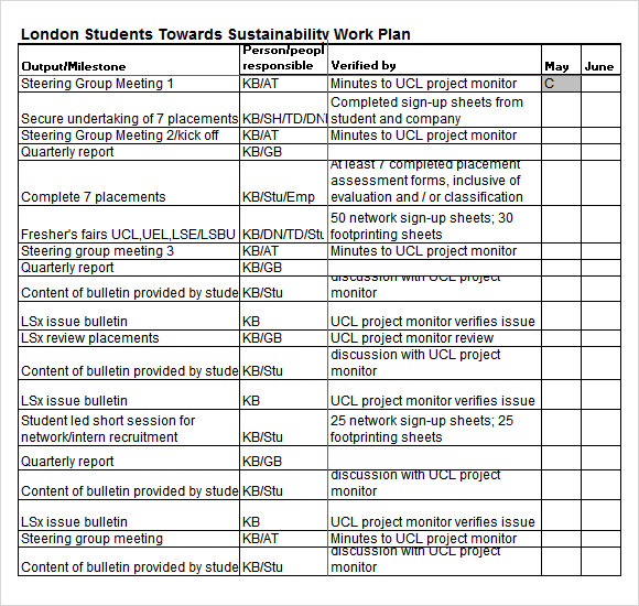 FREE 17 Sample Work Plan Templates In Google Docs MS Word Pages PDF