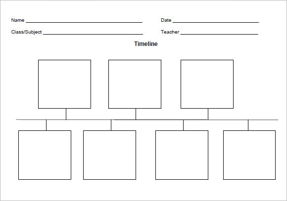 Blank Time Line Template