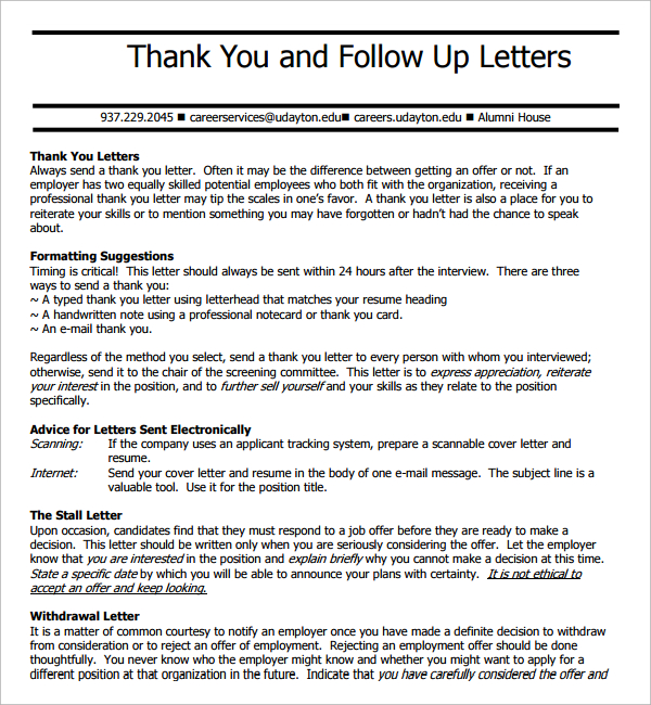 FREE 7 Follow Up Email After Interview In PDF MS Word