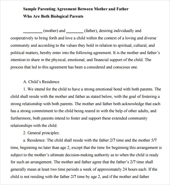 FREE 7 Sample Child Support Agreements In PDF