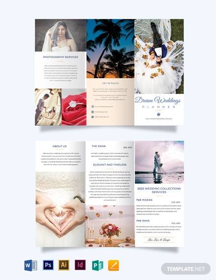 FREE 23 Wedding Brochure Templates In AI InDesign MS Word Pages 