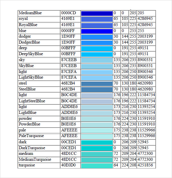 Rgb Color Codes Chart Foto Bugil Bokep 2017