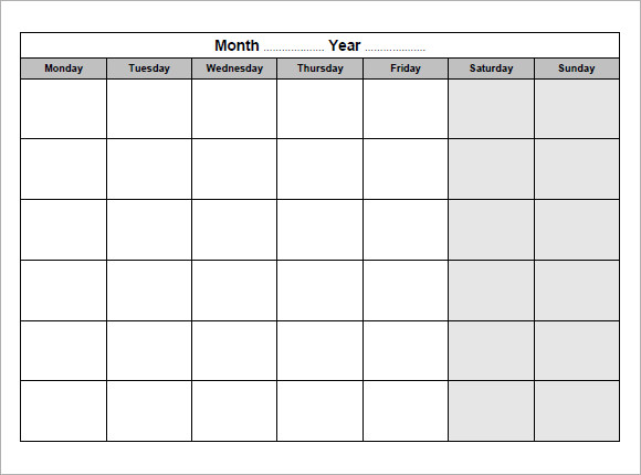 Blank Calendar Fotolipcom Rich Image And Wallpaper Printable Blank 