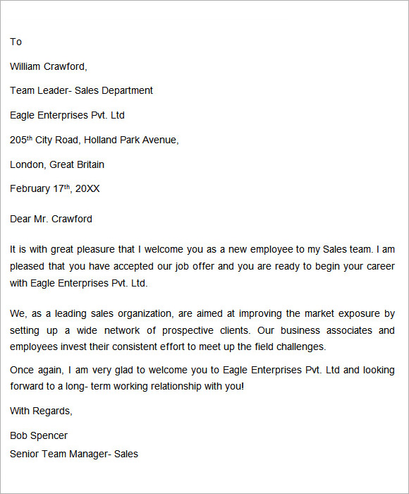 Welcome Letter To New Client