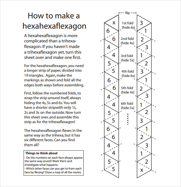 FREE 6 Sample Hexaflexagon Templates In PDF