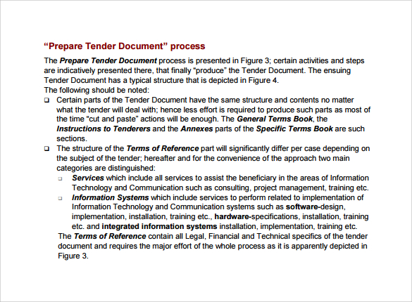 FREE 7+ Sample Tender in PDF