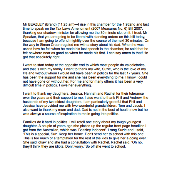FREE 11 Valedictorian Speech In PDF