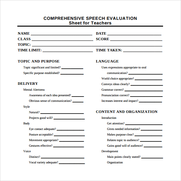 Peer Evaluation Template For Students HQ Printable Documents
