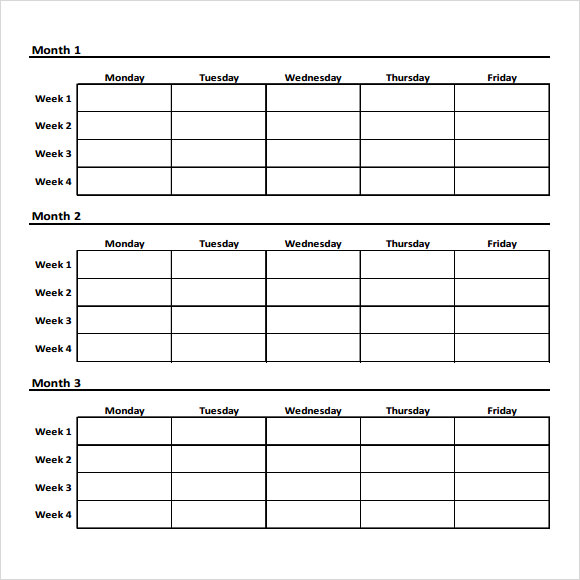 FREE 14 Sample Workout Chart Templates In PDF MS Word Excel