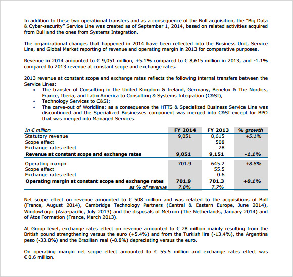 Investment Report Template