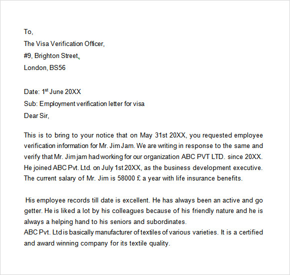 Letter Of Employment Sample For Visa Schengen Visa Leave Letter 