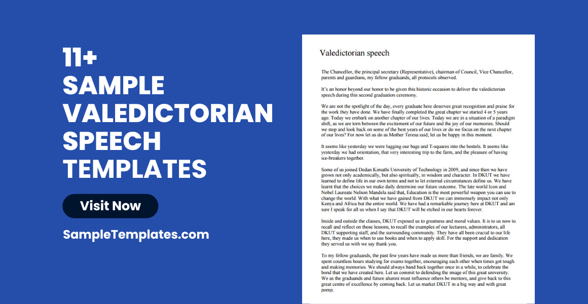 FREE 11+ Valedictorian Speech in PDF