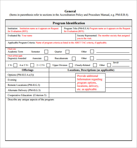 FREE 5 Sample Program Evaluation Templates In PDF