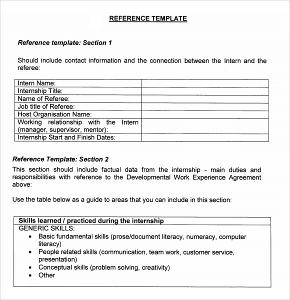 FREE 5 Sample Job Reference Templates In PDF