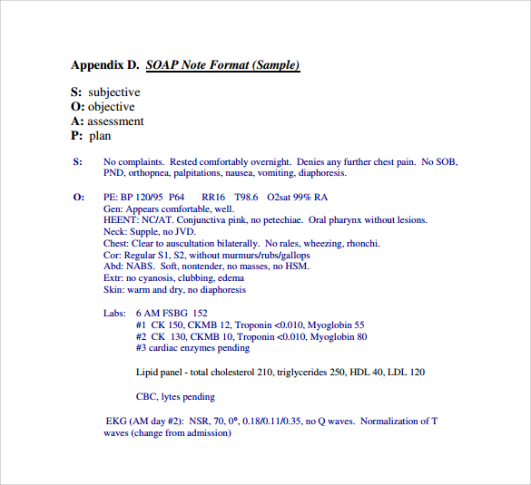 FREE 9 Sample Subjective Objective Assessment Planning Notes In PDF MS Word
