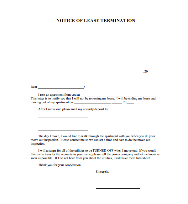 FREE 12 Notice Of Cancellation Letter Templates In PDF MS Word
