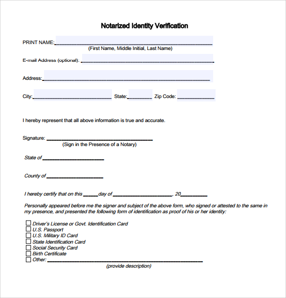 FREE 10 Sample Notarized Letter Templates In PDF MS Word Pages