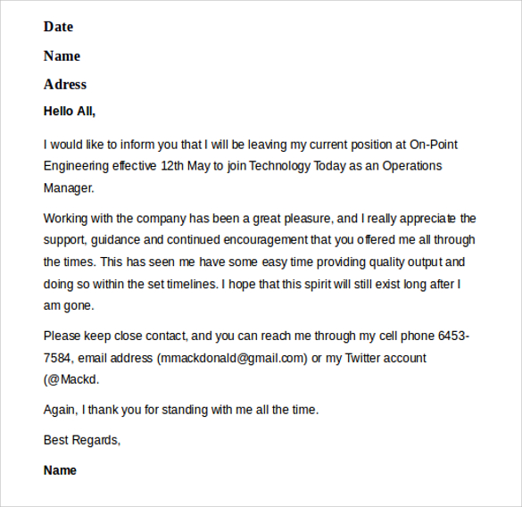 Thank You Letter To Work Colleagues Collection Letter Template Collection