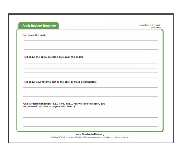 FREE 6 Book Summary Templates
