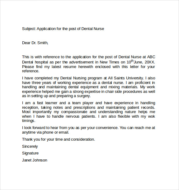 FREE 9 Simple Cover Letter Examples In PDF MS Word